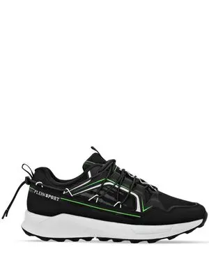 PLEIN SPORT Panelled Lace-up Sneakers - Black