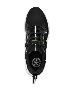 PLEIN SPORT Panelled Lace-up Sneakers - Black