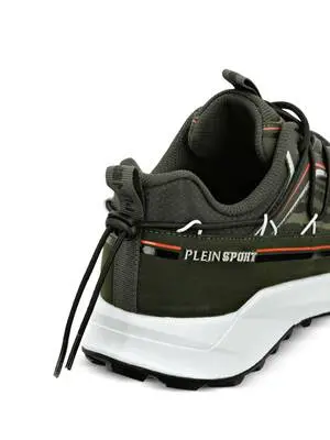 PLEIN SPORT Panelled Lace-up Sneakers - Green