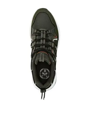 PLEIN SPORT Panelled Lace-up Sneakers - Green