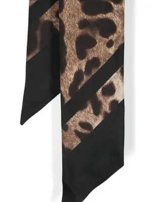 Dolce & Gabbana Leopard-print Silk Scarf