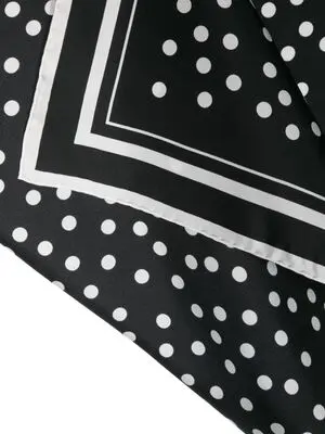 Dolce & Gabbana Polka-dot Silk Scarf