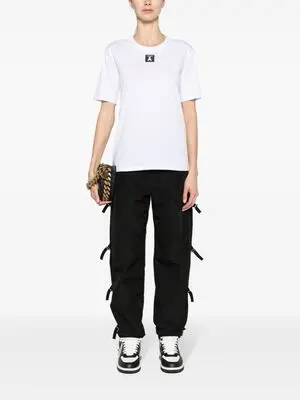 Patrizia Pepe Logo-patch Cotton T-shirt - White