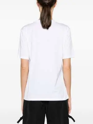 Patrizia Pepe Logo-patch Cotton T-shirt - White