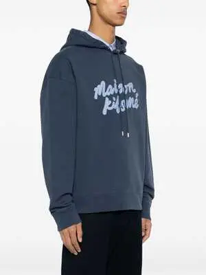 Maison Kitsuné Logo Patch Cotton Hoodie