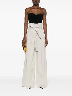 Moschino Belted Wide-leg Trousers