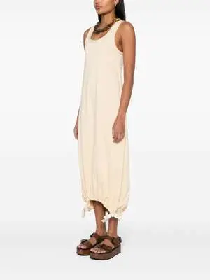 JIL SANDER Monogram-embroidery Jersey Maxi Dress
