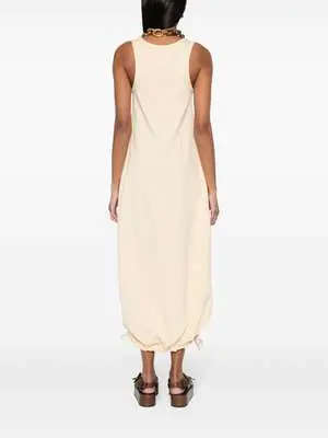 JIL SANDER Monogram-embroidery Jersey Maxi Dress