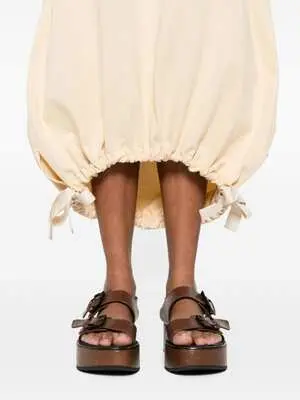 JIL SANDER Monogram-embroidery Jersey Maxi Dress