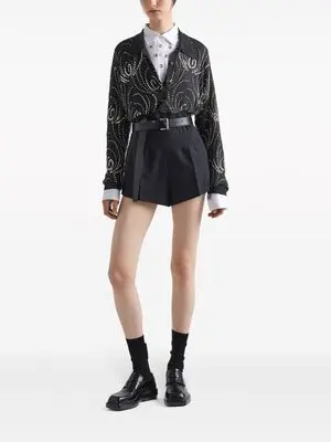 Prada Eyelet-embellished Cotton Shirt