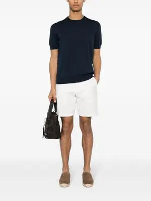 FILERIA Fine-knit Short-sleeved Jumper