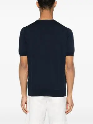 FILERIA Fine-knit Short-sleeved Jumper
