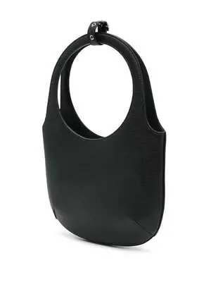 COURREGES Holy Leather Tote Bag - Black