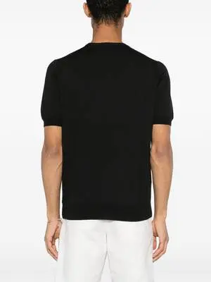FILERIA Fine-knit Short-sleeved Jumper