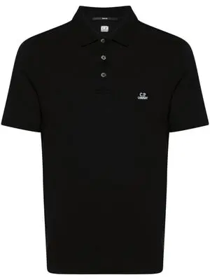 C.P. COMPANY Logo-appliqué Polo Shirt