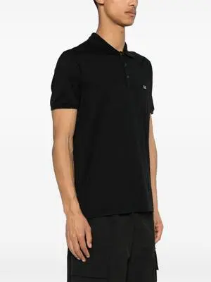 C.P. COMPANY Logo-appliqué Polo Shirt