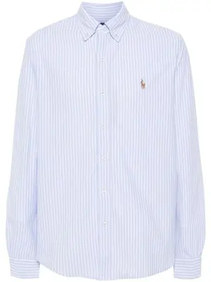 Polo Ralph Lauren Polo-pony-motif Striped Shirt - Blue