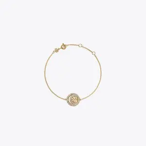 Tory Burch Miller Double Ring Bracelet - Tory Gold/crystal