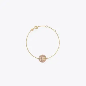 Tory Burch Tory Burch Miller Double Ring Bracelet Tory Gold/rose