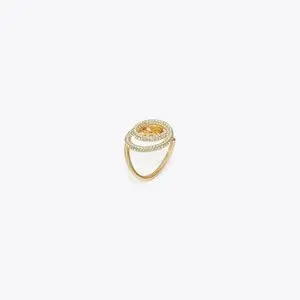 Tory Burch Miller Pavé Double Ring