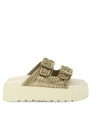 Casadei "birky Ale" Slides Gold