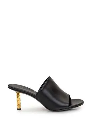 Givenchy G Cube Leather Mules - Black