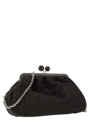 Max Mara Fortuna Pastry Bag Medium Raffia Effect