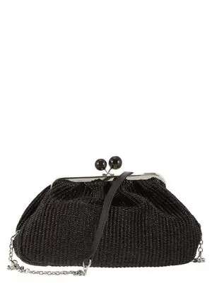 Max Mara Fortuna Pastry Bag Medium Raffia Effect