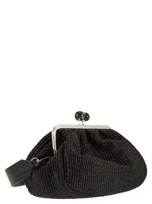 Max Mara Fortuna Pastry Bag Medium Raffia Effect