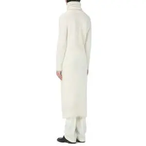 Saint Laurent Extra Long Mohair Sweater - White