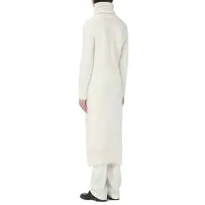 Saint Laurent Extra Long Mohair Sweater - White