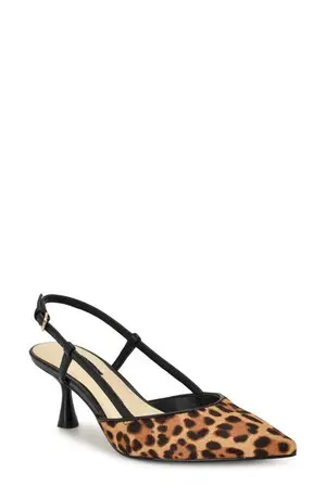Nine West Rhonda Slingback Pumps - Dark Natural
