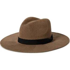 Brixton Brixton Lyons Packable Fedora Dark Tan/ Black
