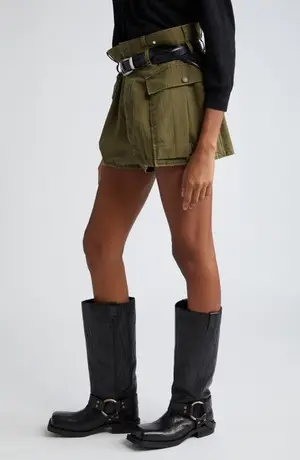 R13 Bubble Cotton Twill Cargo Shorts
