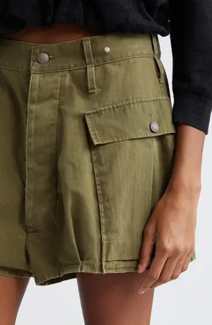 R13 Bubble Cotton Twill Cargo Shorts