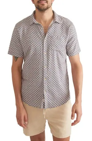 Marine Layer Short Sleeve Stretch Button-up Shirt