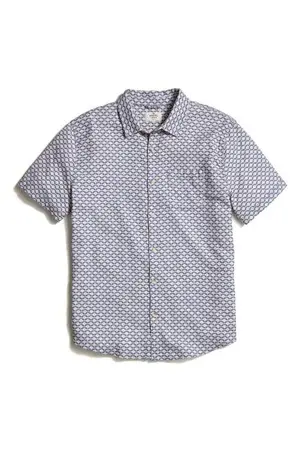 Marine Layer Short Sleeve Stretch Button-up Shirt