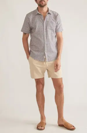 Marine Layer Short Sleeve Stretch Button-up Shirt