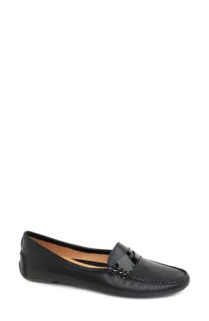 PATRICIA GREEN Janet Scalloped Loafer - Black