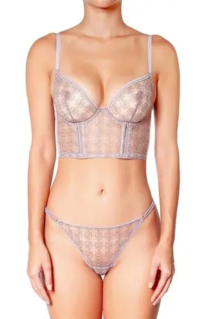 HUIT Caf Fleur Bustier - Taupe