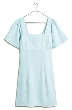 Madewell Square Neck Linen Minidress
