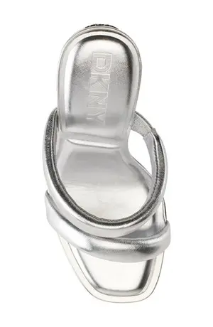 Dkny Metallic Strappy Sandals