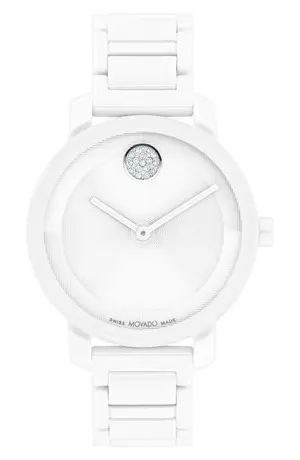 Movado Evolution 2.0 Bracelet Watch - White