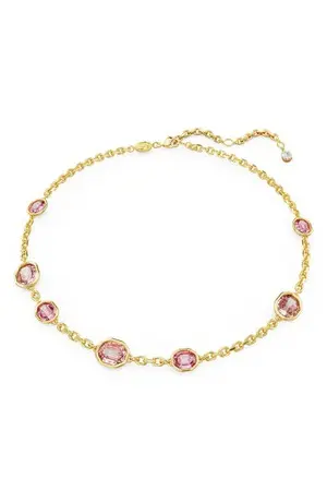 SWAROVSKI Imber Crystal Station Necklace - Pink