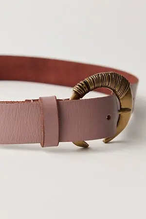 ? Free People Pink Leather Belt with Silver Buckle size S/M Dover Suede Belt | Free People UK main image 4