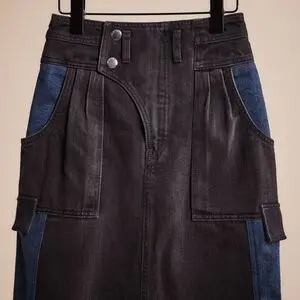 COACH® Restored Denim Skirt