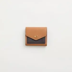 COACH Restored Wyn Small Wallet In Colorblock Brass/light Camel Multi