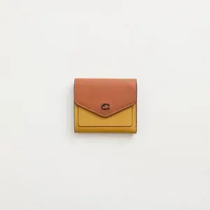 COACH Restored Wyn Small Wallet In Colorblock Pewter/flax