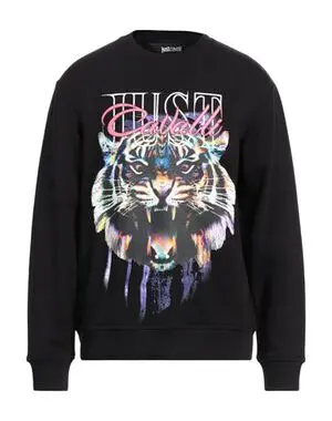 Just Cavalli Sweatshirt Size Cotton, Elastane - Black