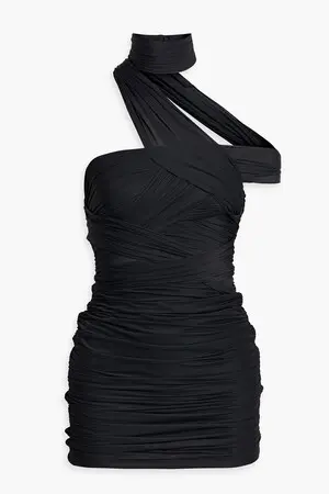Alexander Wang Ruched Stretch-mesh Mini Dress